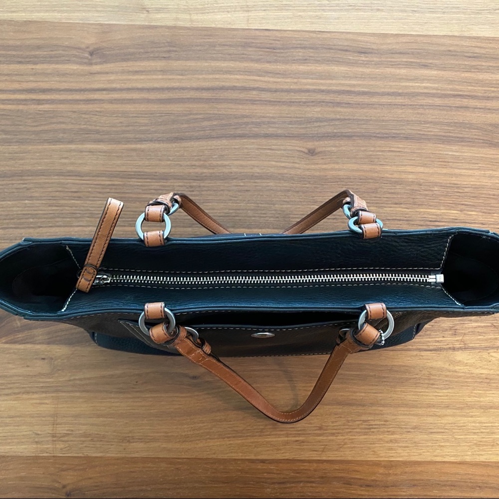 Coach Chelsea Tote Black Pebbled Leather - Gem